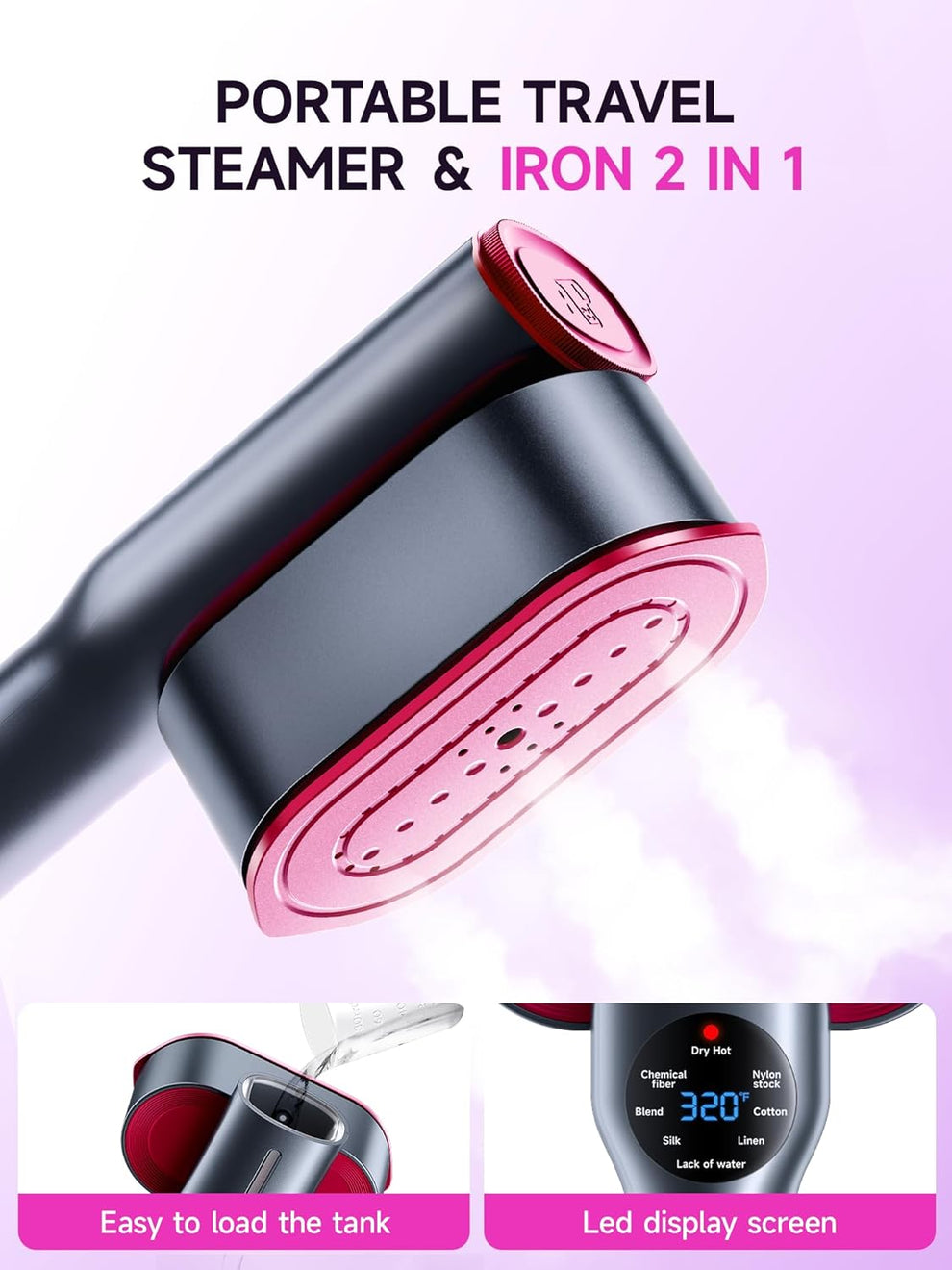 Dr.Flash™ Official 2-in-1 Steamer & Iron | 15s Fast Heat, 1200W ...