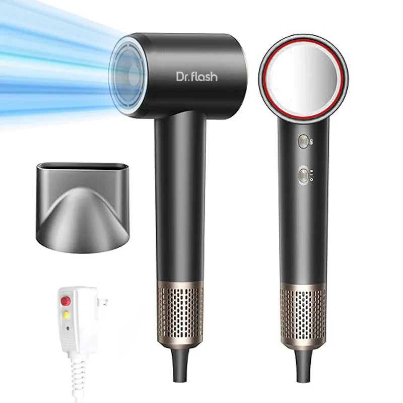 Dr.Flash Hair Dryer, 110000 RPM High-speed Negative Ionic Hair Dryer f